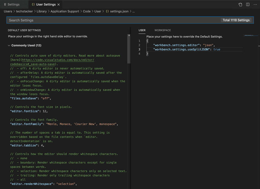 How To Change VSCode Default Settings UI To Settings json Techstacker